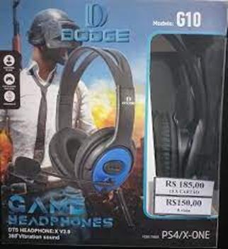 Fone de Ouvido Headset Gamer G10 Dodge para Celular PC PS4 X-ONE ...