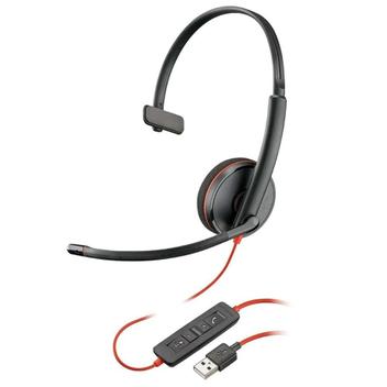 Fone De Ouvido Headset Poly Plantronics Blackwire C3210 USB-A - Headset ...