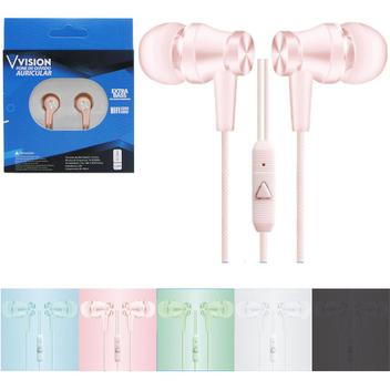 Fone de ouvido in ear com microfone extra bass vision colors 96cm na ...