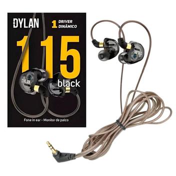 Fone de ouvido in ear Dylan DE115 Driver Dinâmico Full Range, Monitor ...