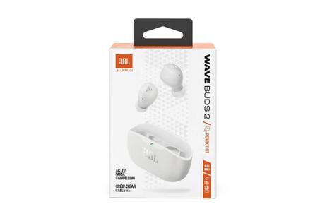 Fone de Ouvido Jbl Tws Wave Buds 2 Branco, Bluetooth 5.3, Resistente A ...