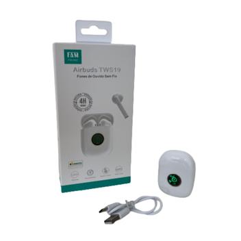 Fone de Ouvido Sem Fio AirBuds Bluetooth 5.0 FAM TWS19 - Fone de Ouvido Bluetooth - Magazine Luiza