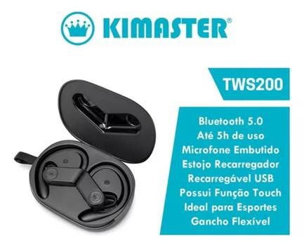 Fone De Ouvido Sem Fio Bluetooth Bat Até 6hs De Duração - KIMASTER ...