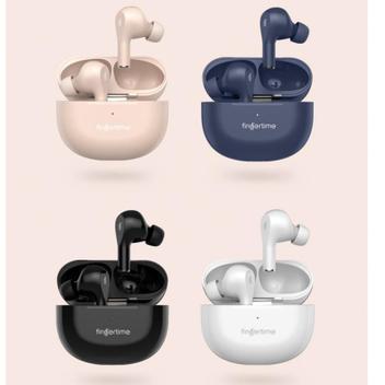 Fone de ouvido sem fio FingerTime TWS 5.0 em esportes auditivos ...