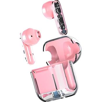 Fone de Ouvido Tws Rosa Delicado Bluetooth Sem Fio Leve 2024 - Peining ...