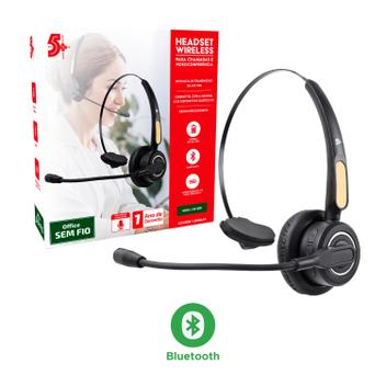 Fone Headset Home Office S/ Fio Bluetooth Wireless c/ Anatel - 5 ...
