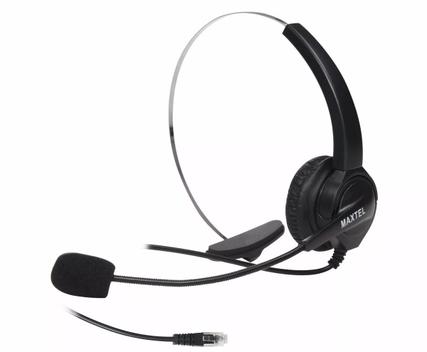Fone Headset Telefone Fixo Fio Maxtel Rj11 Telemarketing - Tomate ...