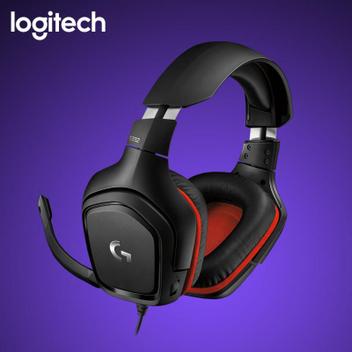 Fone P2 Logitech G332 981-000755 Black/Red - Headset Gamer - Magazine Luiza