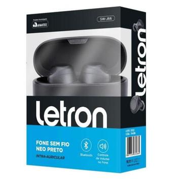 Fone sem fio neo preto estereo intra auricular bluetooth letron 74436 - Fone de Ouvido Bluetooth ...