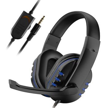 Fones de Ouvido Gamer 3D Stereo Over-Ear com Microfone - Preto/Azul ...