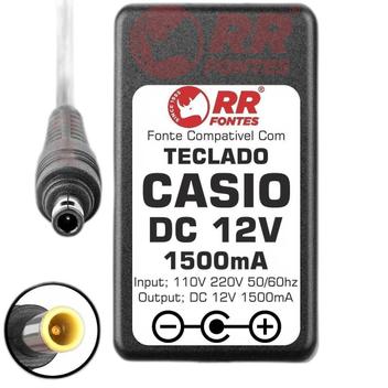 Fonte 12V Para Teclado Casio Cdp-230R Cdp-235R Cdp-S90 1000 - Rrfontes ...