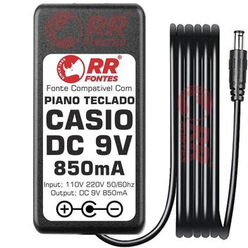 Fonte 9V Para Teclado Piano Casio Ctk-471 Ctk-480 Ctk-481 - Rrfontes ...