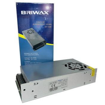 Fonte Chaveada Colmeia Briwax 12V 30A Bivolt - BT-1230 - Fonte Chaveada ...