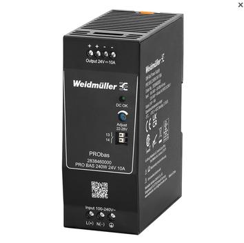 Fonte De Alimentação Pro BAS 240W 24V 10A Weidmuller Conexel - Fonte de ...