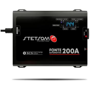 Fonte e Carregador Stetsom 200A SCS 12 Volts com Voltímetro e ...