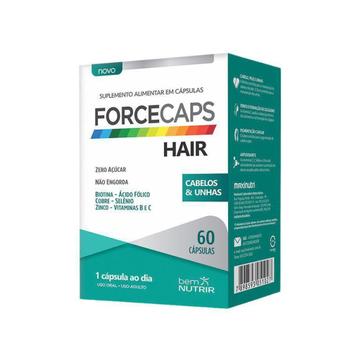Forcecaps Hair 60 Caps - Bem Nutrir - Nutricosméticos - Magazine Luiza