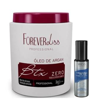Forever Liss Botox Capilar Argan Oil900g + Wess We Wish 50ml - FOREVER ...