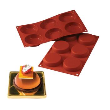 Forma 6 Moldes Tortina Doce Sobremesa Silicone Silikomart - Formas e ...
