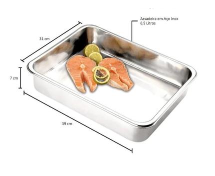 Forma De Inox Para Assar Comidas No Forno Alta Qualidade Top - Zanella ...