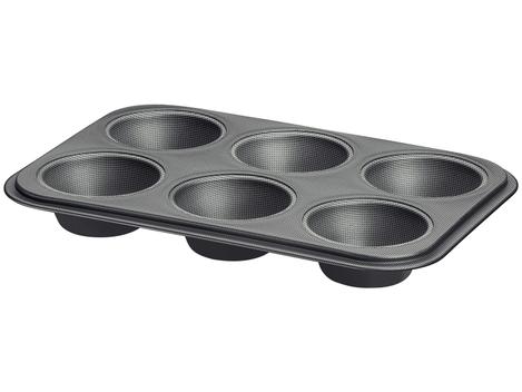 Forma de Muffins e Cupcakes em Alumínio Retangular Starflon Max 6 ...