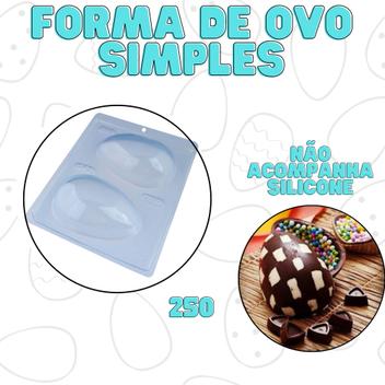 Forma De Ovo Simples Acetato S/Silicone Para Chocolate 250G - Crgfestas ...