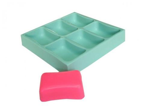 Forma de Silicone Retangular Anatomico 6Cav. Ib-343 - Formas e ...