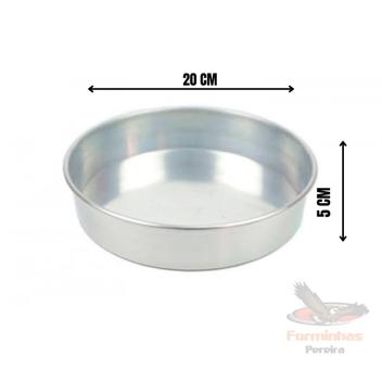 Forma De Torta 20 X 5 Cm Fundo Removível - FORMAS PEREIRA - Formas e ...