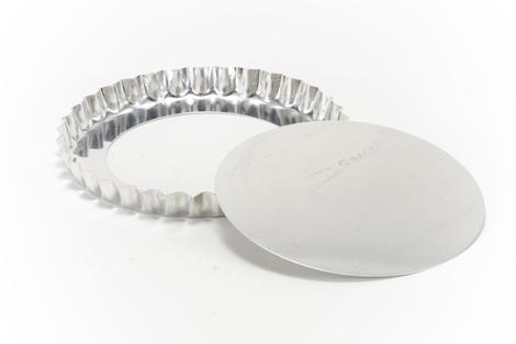 Forma de Torta e Quiche Crespa Nr 03 Grande Alumínio Polido com Fundo ...