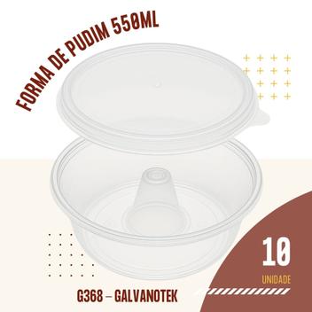 Forma Média Pudim com 10 unidades 550ml G368 Linha Forneável Galvanotek ...