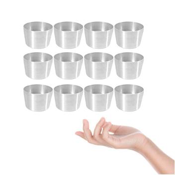Forma Mini Bolo Aluminio Forminha 6,5cm Sobremesa Kit 12un - VULCAO ...