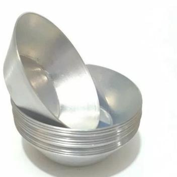 Forma Mini Empada N4 Alumínio 7,3cm C/12un - Fest Formas - Formas e ...
