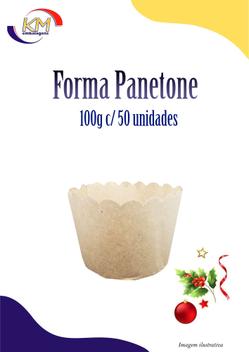 Forma Panetone 100g c/50 unid. - Petropel - natal, chocotone, festas ...