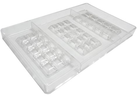 Forma para Chocolate em Policarbonato Barra - Primechef - Forma de ...