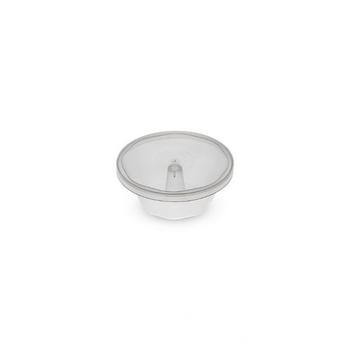 Forma Plástica para Pudim Pequena 120ml com Tampa Plastilânia Pacote 10 ...