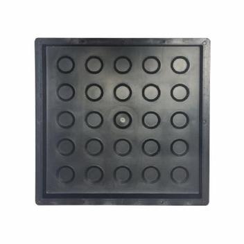 Forma Plastica Piso Tátil Bolinha 25X25X2Cm 10 Unidades - Gme Formas ...