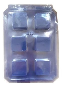 Forma Sabonetes Quadrados - C/ 6 Cavidades Kit 2 Cartelas - BIANQUIMICA ...