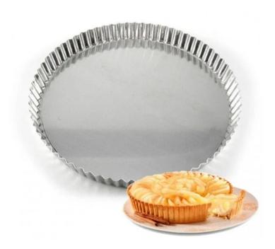 Forma Torta Crespa Fundo Fixo Ondulada 11cm Em Alumínio - Chicky Formas ...