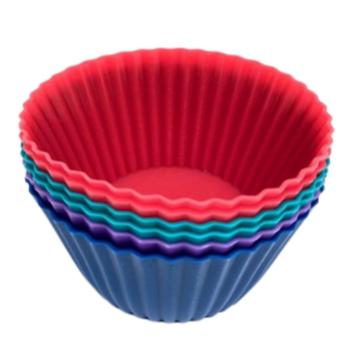 Forminha De Cupcake De Silicone Muffin 6 Und Sortidas - KAEKA ...