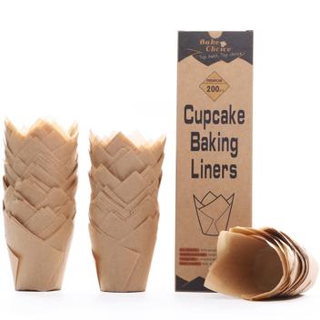 Forros de cupcake Bake Choice Natural Tulip 200 unidades - Pick para ...