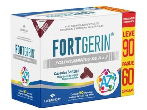 Fort Gerin Ômega 3 A-z Leve 90 Pague 60 Cápsulas - LA SAN DAY ...