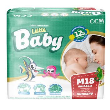 Fralda Descartável Little Baby Jumbinho M 18 Unidades - Fralda ...