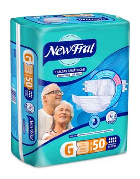 Fralda geriátrica Adulto G Noturna c/ 50 unid - New Fral - Fralda ...