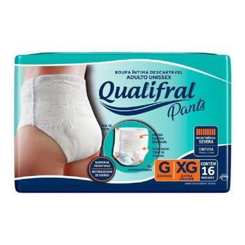Fralda Geriátrica Qualifral Pants 16un G/XG - Fralda Geriátrica ...