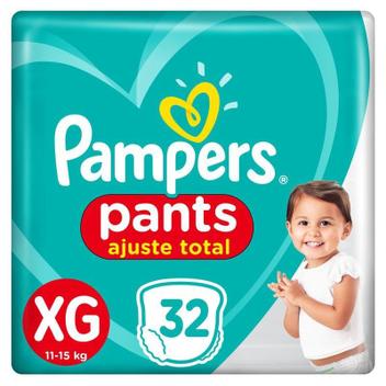 Fralda Pampers Pants Ajuste Total XG - 32 fraldas - PROCTER BABY ...