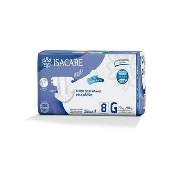 Fralda Premium Intensa Isacare Geriátrica Regular Tamanho G - 8 ...