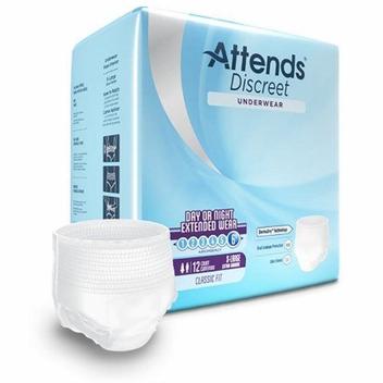 Fraldas Absorventes para Adultos Attends GG - Pacote com 2 (12 Unidades ...