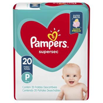 Fraldas Pampers Supersec P 20 unidades - Fralda Descartável - Magazine ...