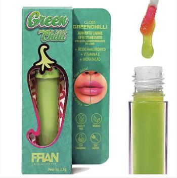 Franciny Ehlke Gloss de aumento labial Green Chilli - efeito vinílico ...