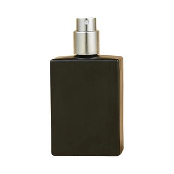 Frasco De Perfume De Vidro Quadrado Preto Branco 30ml Recarregável ...