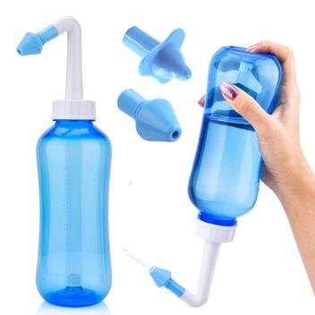 Frasco Lavagem Higienizador Nasal Ducha Rinite Sinusite Gripe 300ml ...